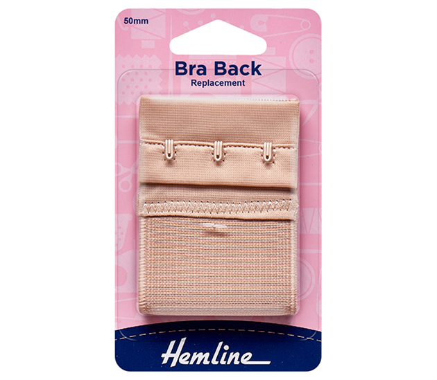 Bra Back Replacement 50mm - 3 Hook - nude by Hemline in Haberdashery, Sewing Tools & More ...