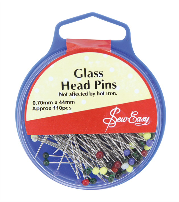 Glass Head Pins 10G - 34mm x 0.60mm by Sew Easy in Christmas Gift Ideas