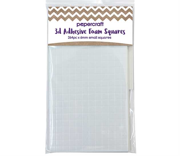 6mm 3D Adhesive Foam Squares - 264pcs by Papercraft in Art & Craft ...