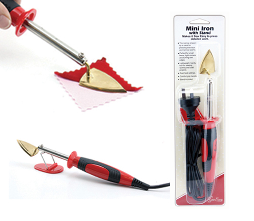 Sew Easy - Mini Iron with Stand - Red by Sew Easy in Steam Irons and ...